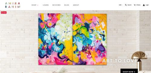 Inspire yourself with the best Shopify art stores and themes