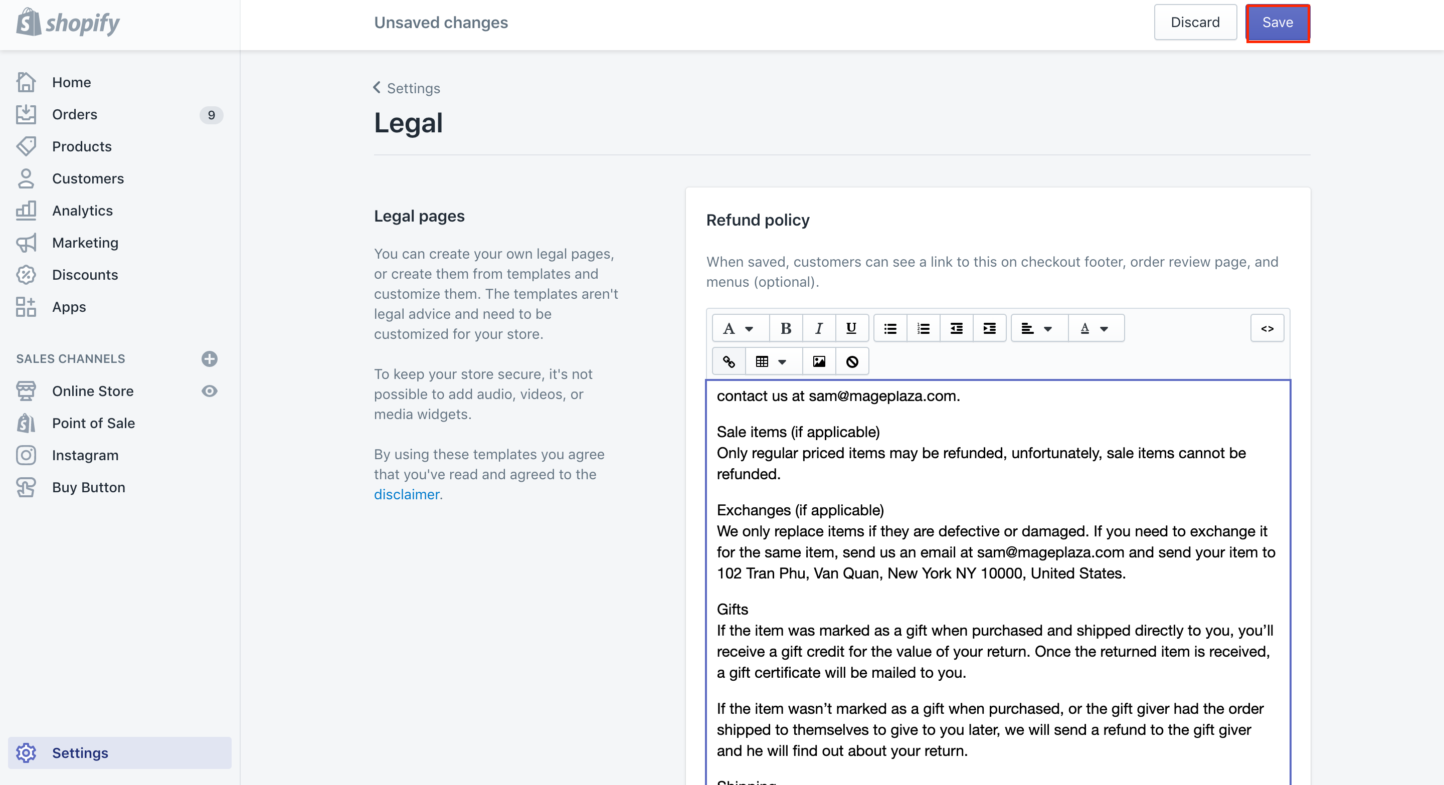 How To Write Add Terms Conditions In Your Shopify Store