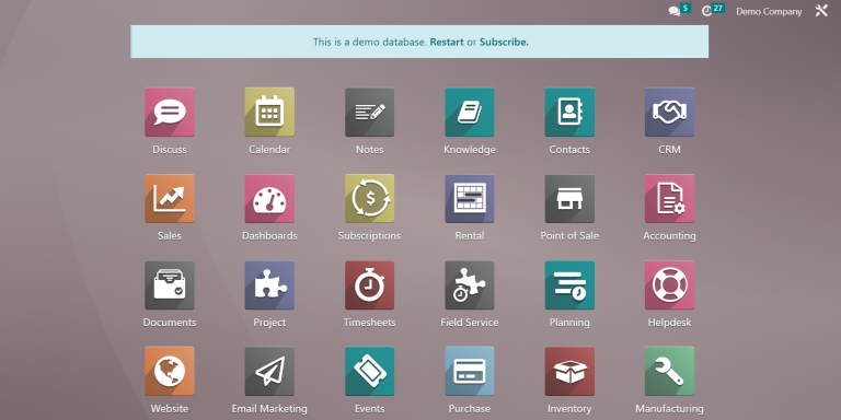 Odoo Demo: Phiên bản thử nghiệm mà doanh nghiệp không nên bỏ lỡ