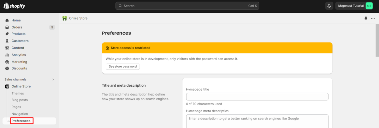 Step-by-step Guidance on How to Hide Shopify Store from Public